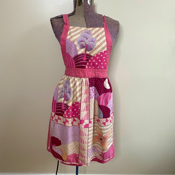 Accessories | Vintage Pink Flower Apron Very Cute | Poshmark